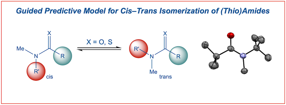 Predictive model for cis-trans isomerization of amides and thioamides ...